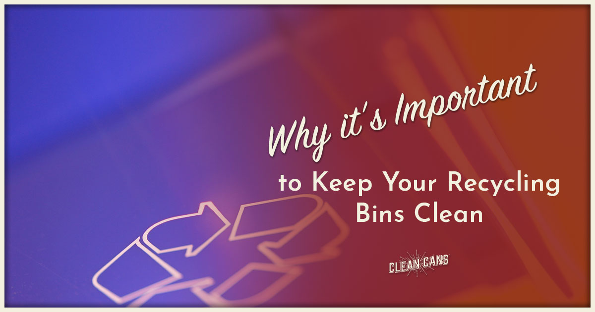 Why it's Important to Keep Your Recycling Bins Clean - Clean Cans